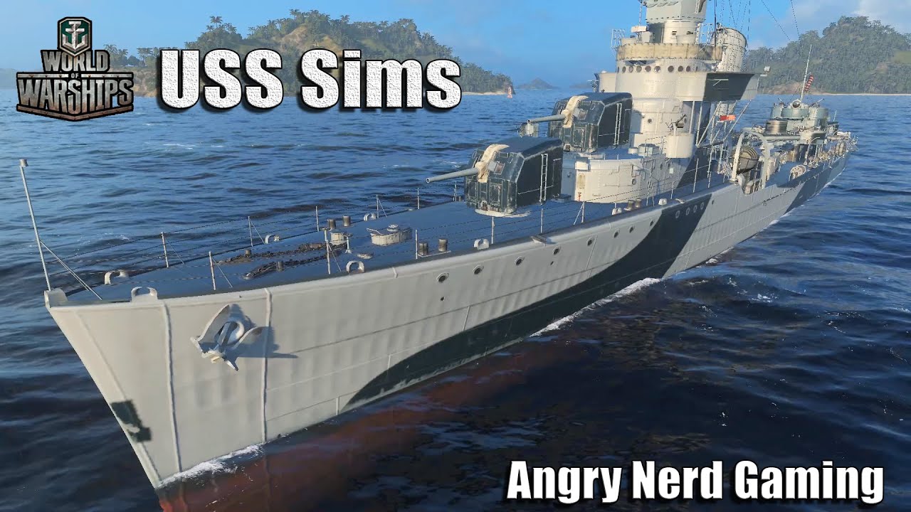 World of Warships: The USS Sims - What "Not" to Do - YouTube