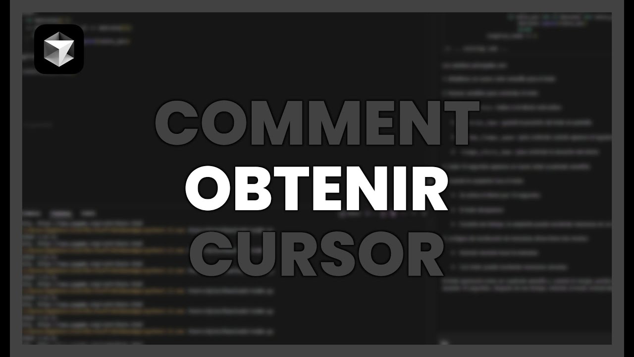 COMMENT OBTENIR CURSOR - ÉDITEUR DE CODE AI - YouTube