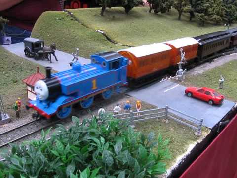 Strasburg Model Railroad Club HO Modular Layout Thomas Locomotive - YouTube