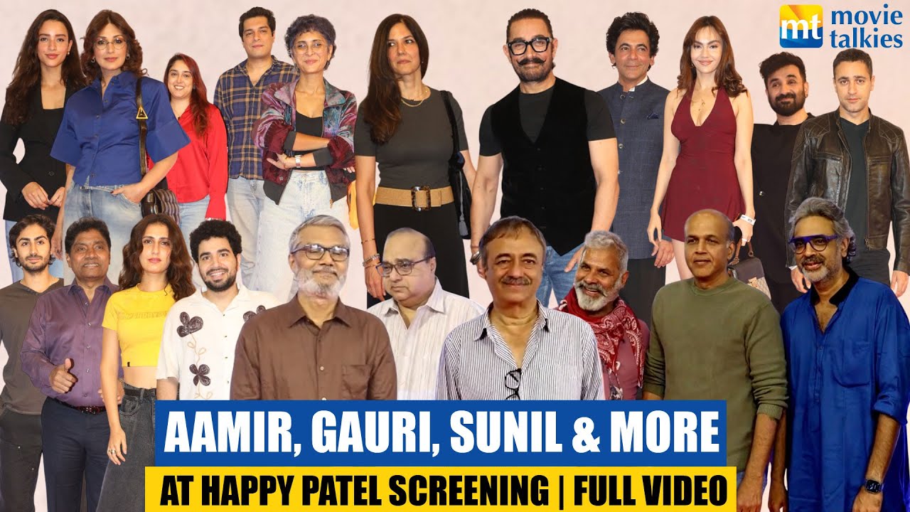 Aamir Khan with GF Gauri, Sunil Grover, Tripti Dimri, Samay, Fatima ...