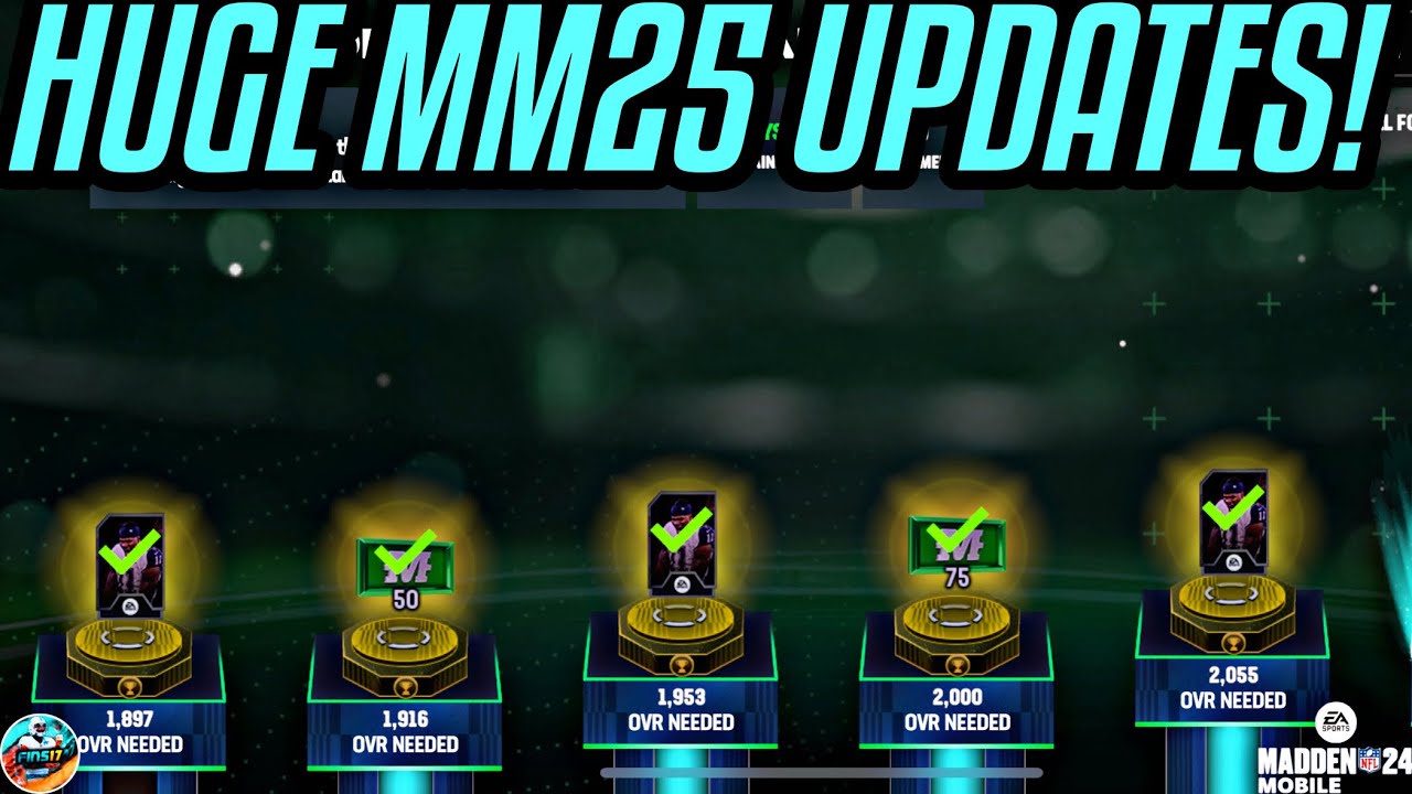 FREE MM25 ICONICS AT LAUNCH?! HUGE MADDEN MOBILE 25 UPDATES! Madden ...