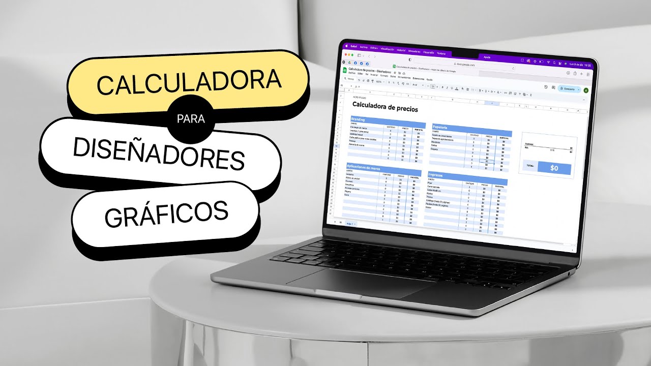 CALCULADORA DE PRECIOS PARA DISEÑADORES GRÁFICOS - YouTube