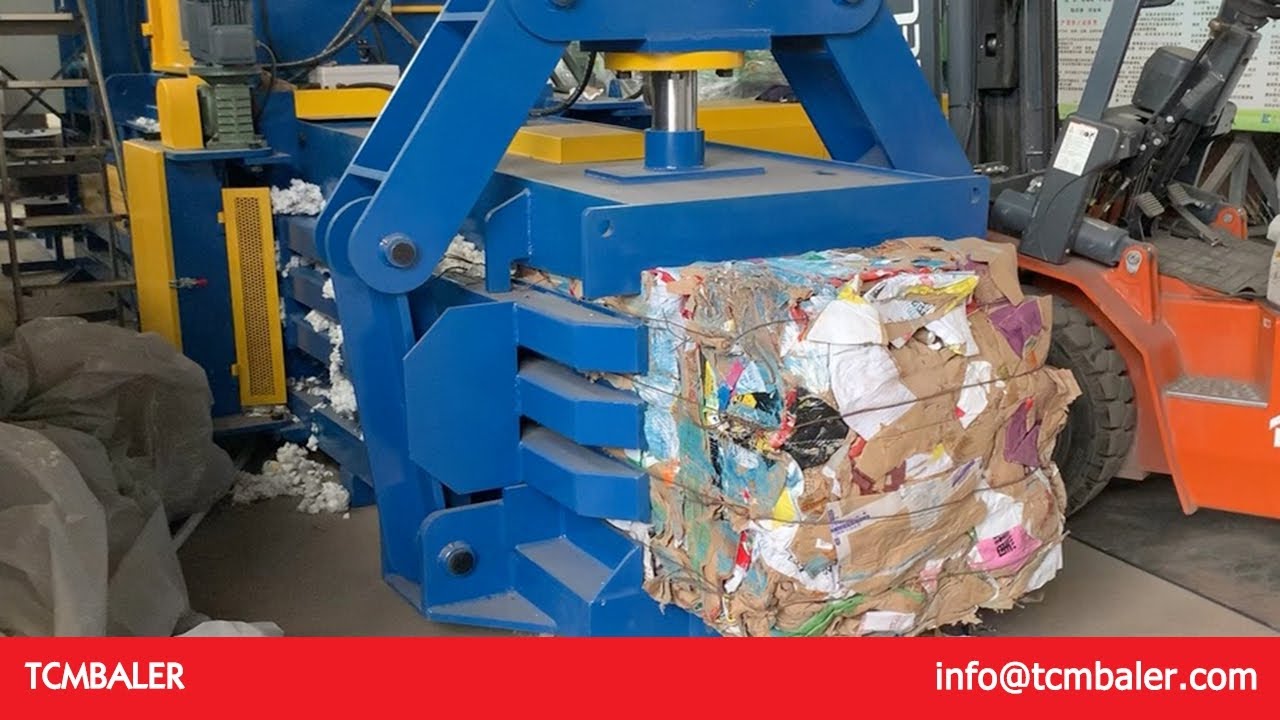 cardboard baler safety video - YouTube