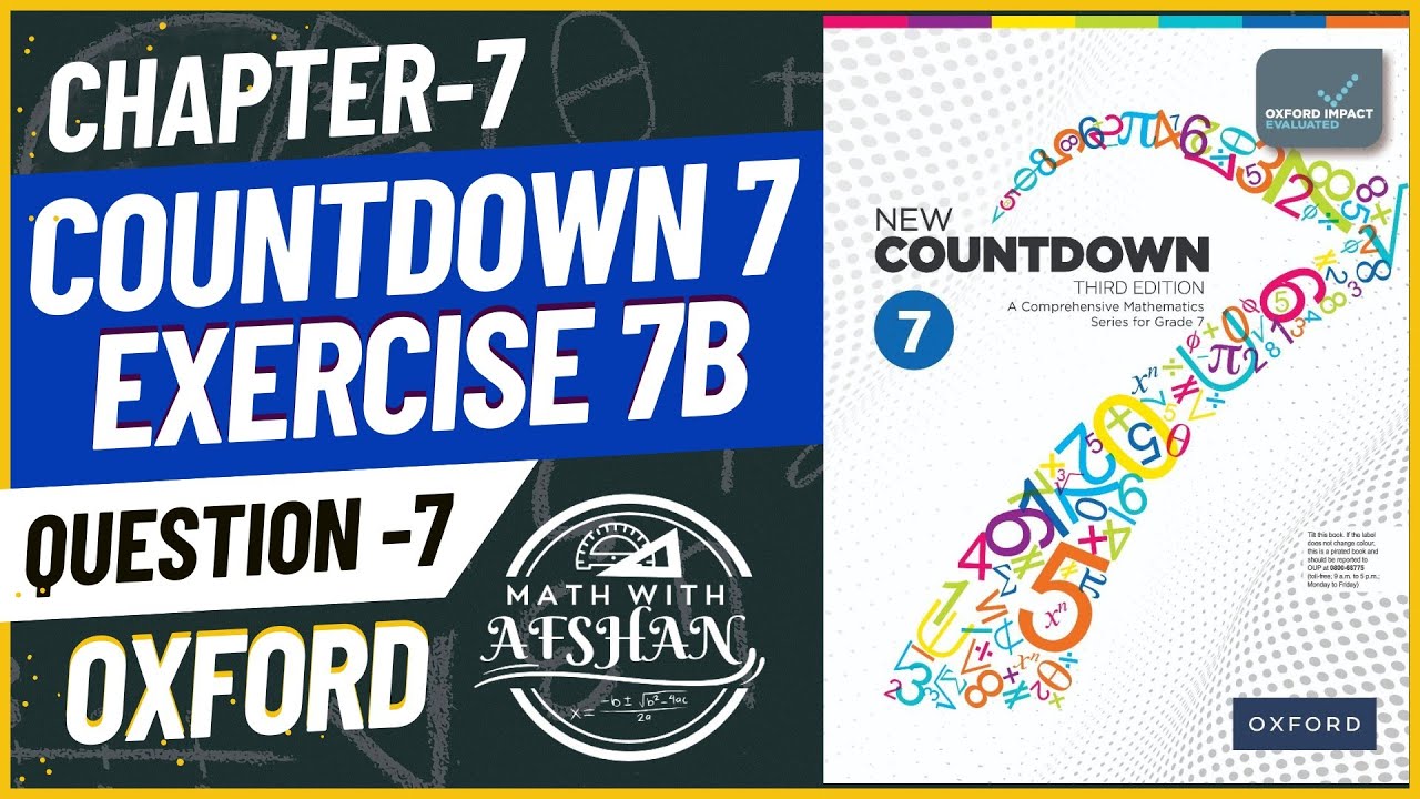 Countdown 7 Exercise 7B Question 7 | New countdown third edition ...