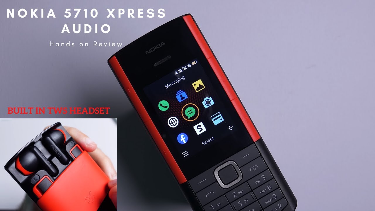 Nokia 5710 Xpress Audio Hands on Review || Built in TWS - YouTube