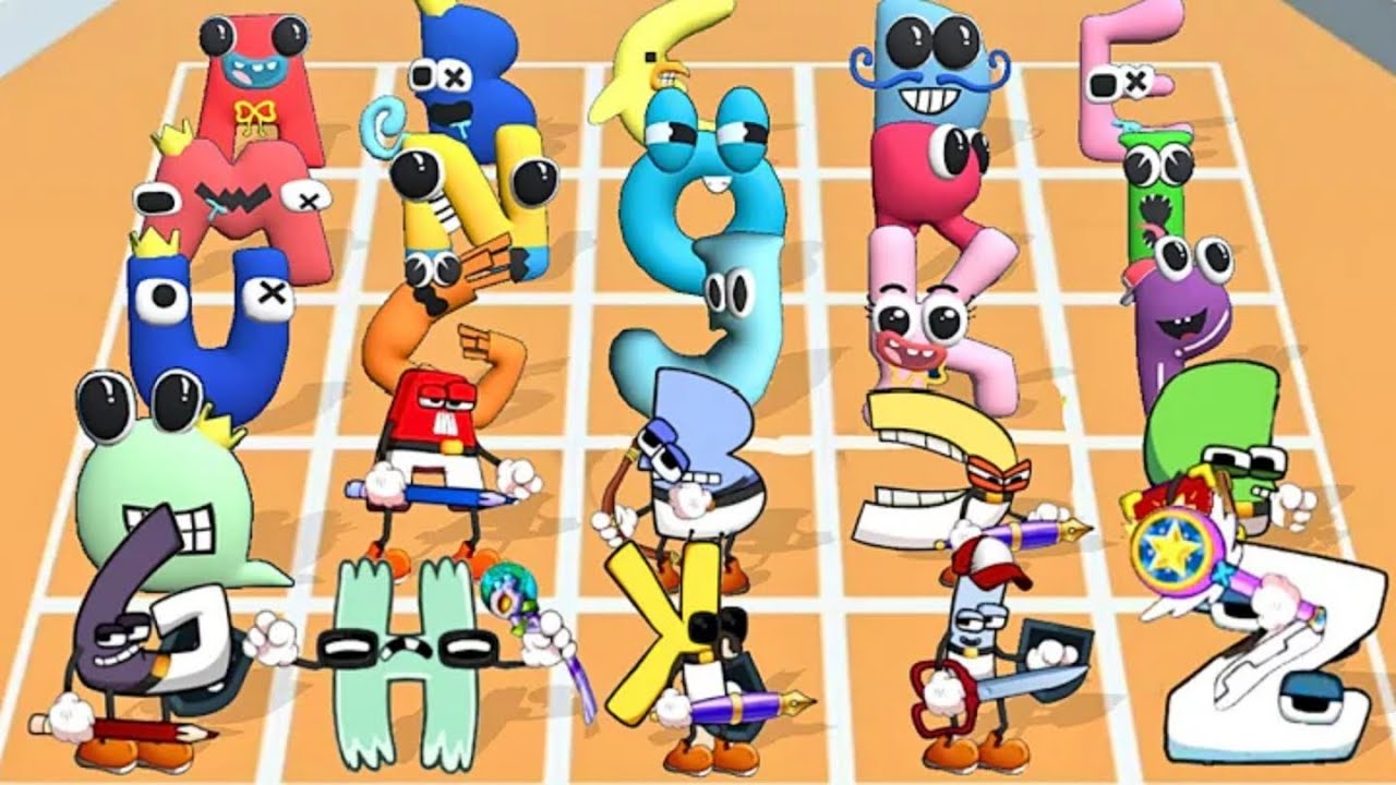 merge alphabet run game play VS town war game play | stun games ...