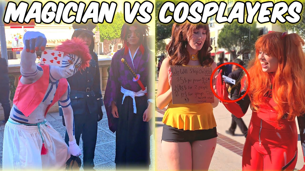 Magician vs Cosplayers (Anime Convention) - YouTube
