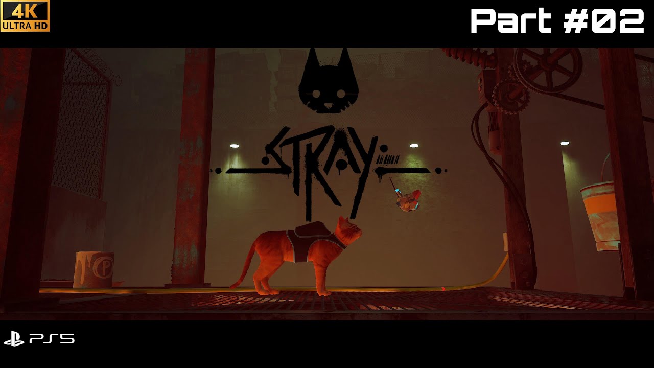 Stray (4K / PS5) Walkthrough Part 2 – The Slums & Rooftops | Meeting ...