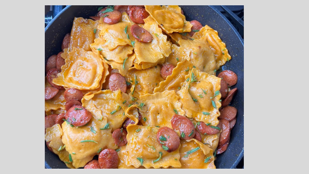 butternut squash ravioli with beef hot dogs recipe | #food #easyrecipe ...