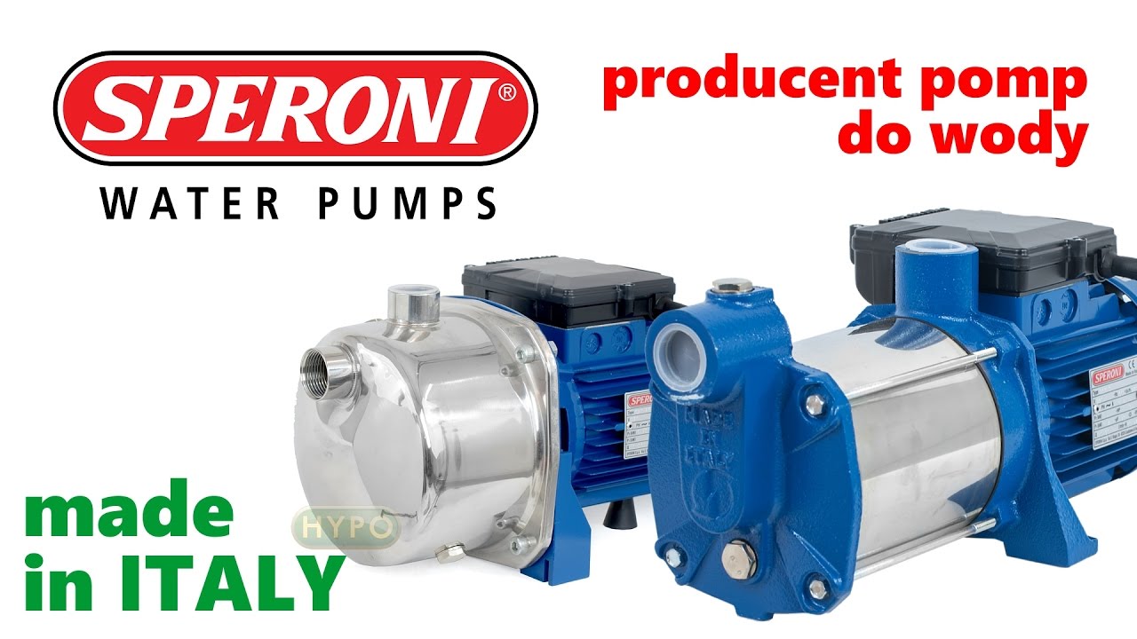 Producent pomp Speroni (made in Italy) - prezentacja hypo.pl - YouTube