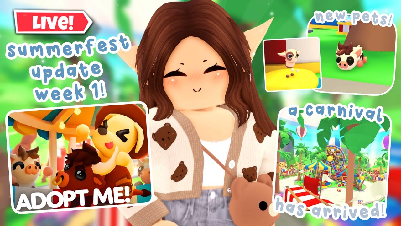 *LIVE* Roblox Adopt Me SUMMERFEST UPDATE Week 1! 🎡 | Come Join Me! ☀️ ...