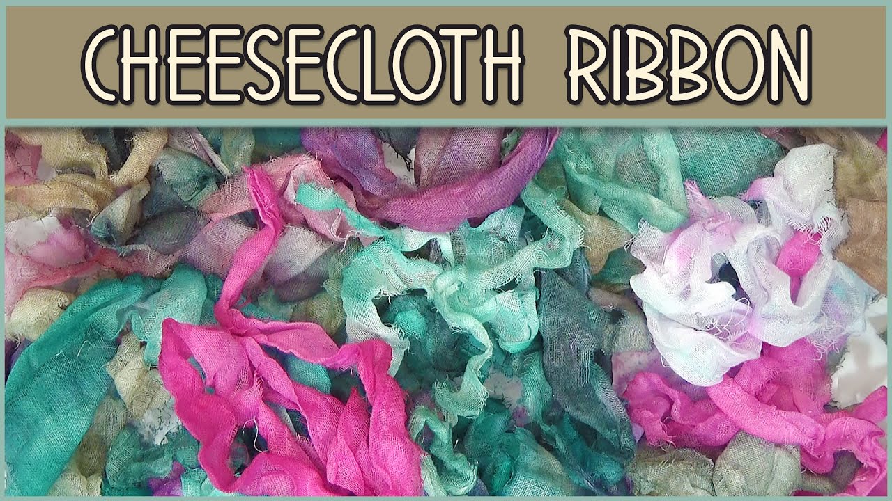 Making Cheesecloth Ribbon for My Art Journals - YouTube