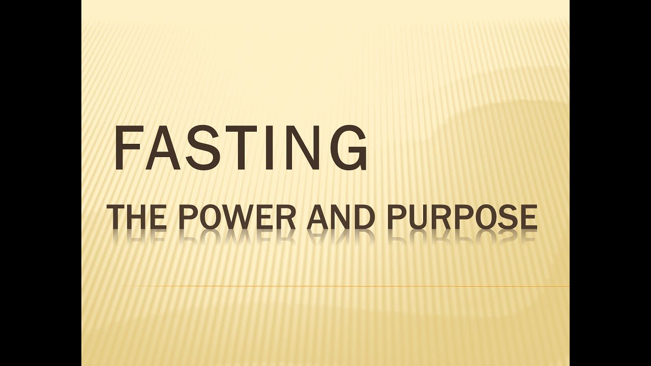 Pastor Sermon - The Power and Purpose of Fasting - YouTube