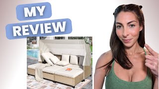 Honest Review of the Rattan Outdoor Day Bed with Canopy, Worth It?