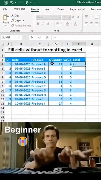 Fill cells without formatting in excel 💯 #exceltutorial #exceltips #exceltricks #spreadsheets ...