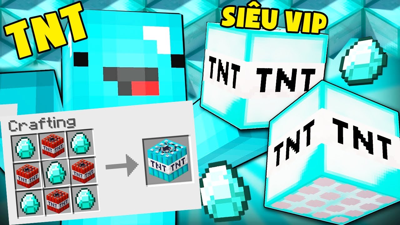 T Gaming Thử Thách Chế Tạo TNT Kim Cương Siêu To Khổng Lồ Vip Nhất ...