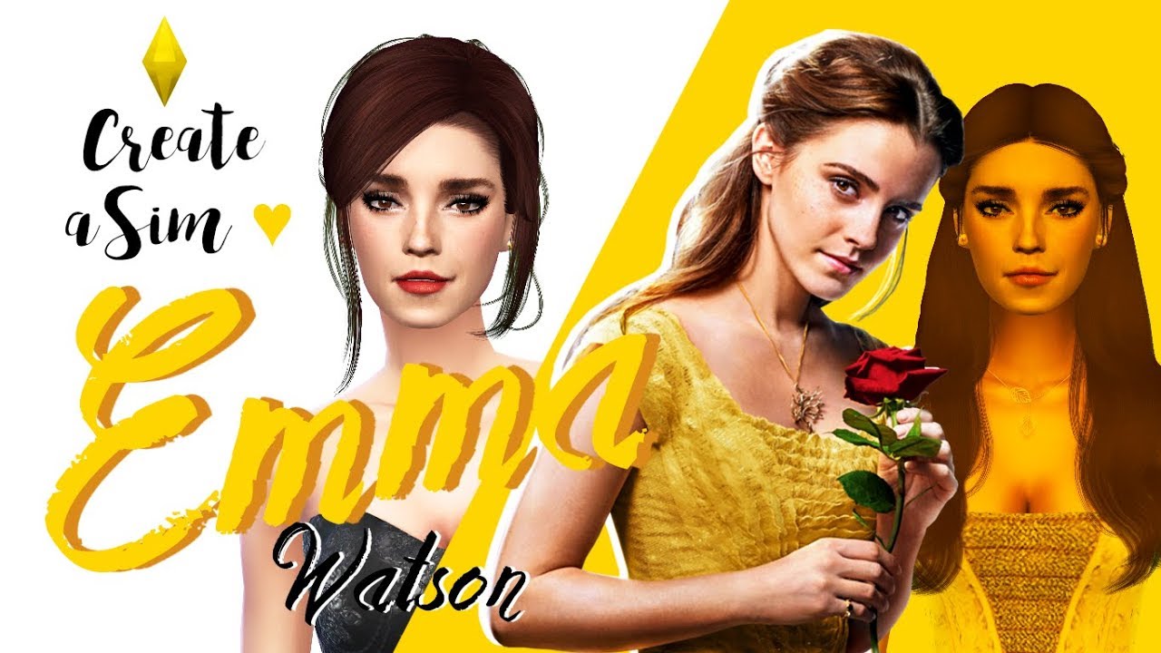 Emma Watson Create a Sim + CC Links 🌻 - YouTube