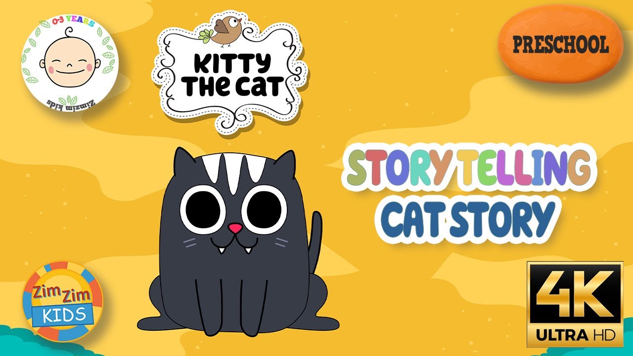 Zimzim Kids - Short Story Kitty the Cat - For kids (0-3 years) English ...