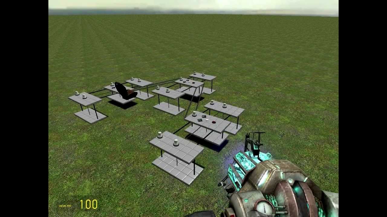 Gmod Walking Robot [9 legs] - YouTube