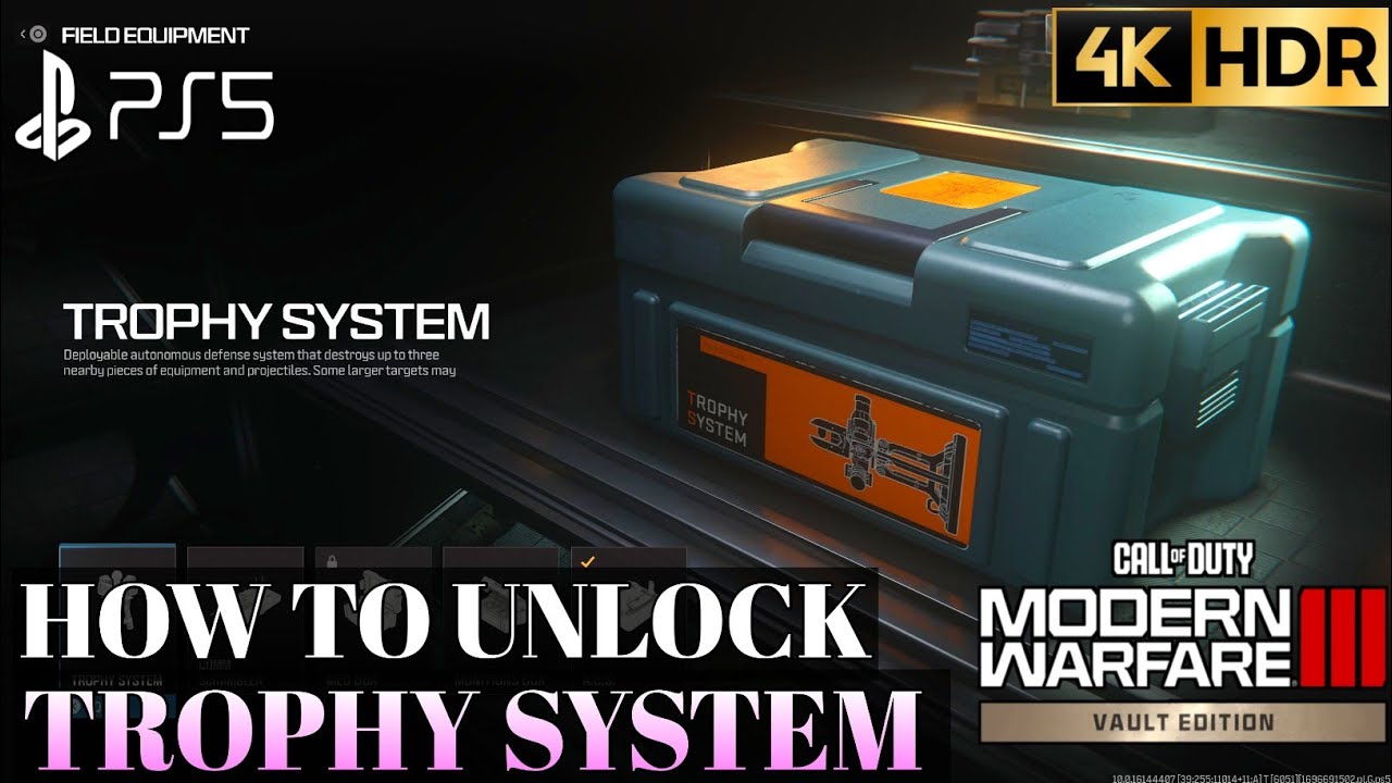 How to Get Trophy System MW3 Trophy System Unlock | How to Unlock ...