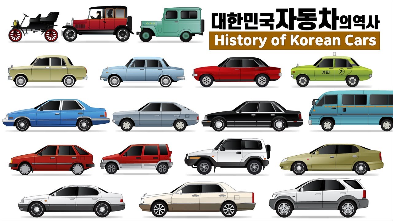 대한민국 자동차의 역사& / History of Korean Cars& - YouTube