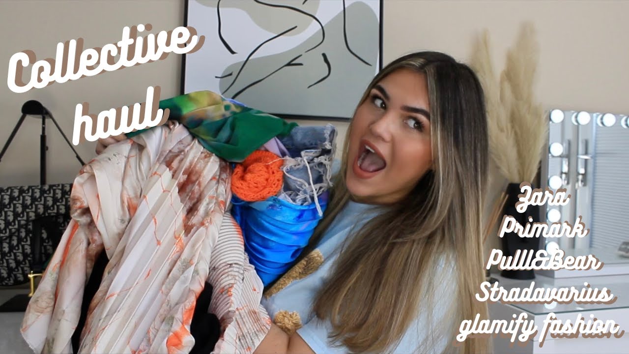 HUGE TRY ON COLLECTIVE HAUL | SPRING SUMMER ZARA PULL&BEAR STRADAVARIUS PRIMARK GLAMIFY FASHION ...