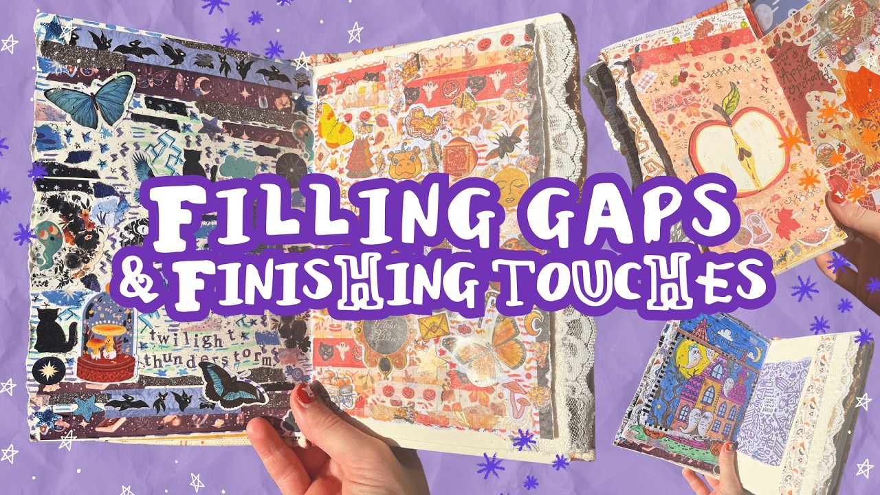 Decorate and finish off journal pages with me ♡ doodles, outlining, and ...