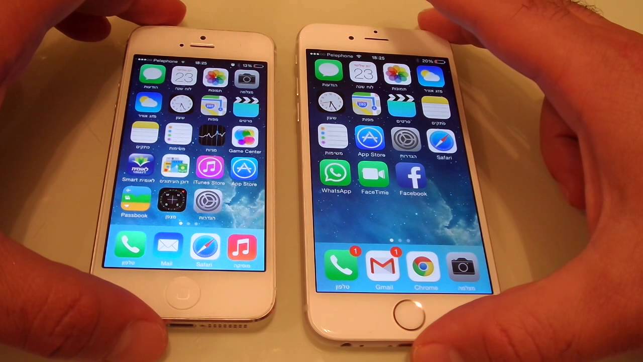 iPhone 6 VS iPhone 5 - first look - YouTube