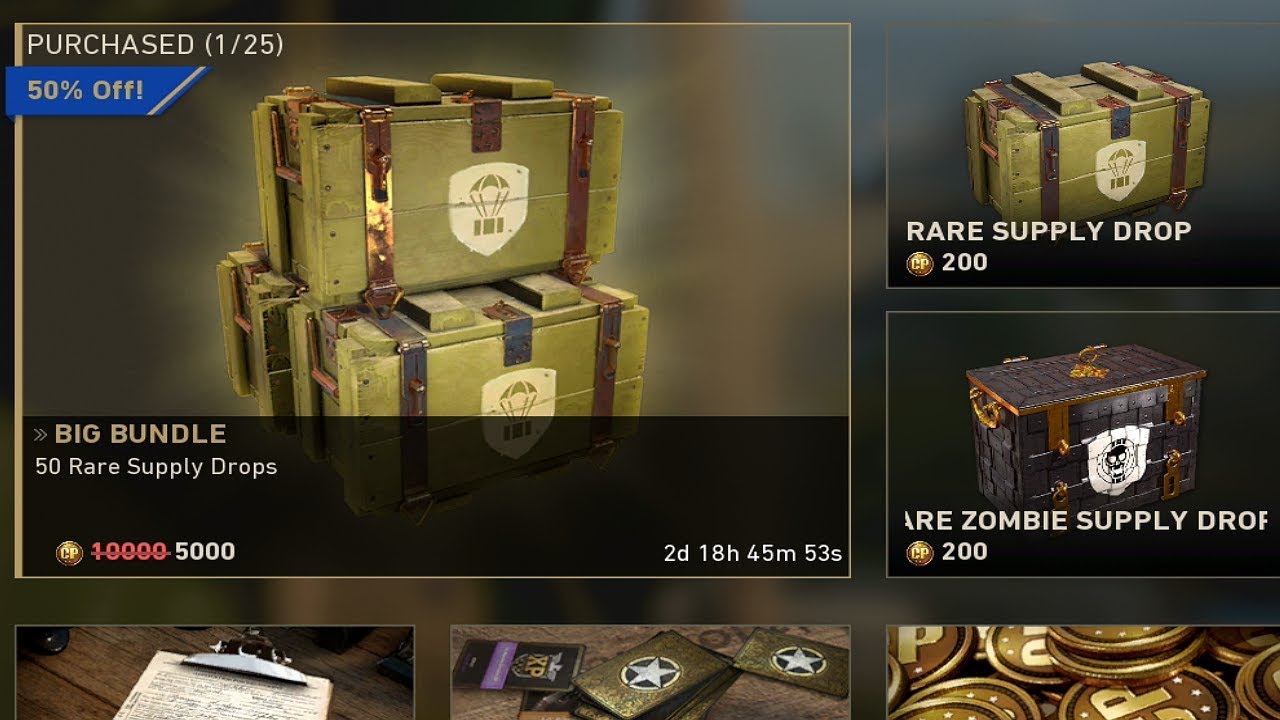 *NEW* 50x HEROIC "BIG BUNDLE" SUPPLY DROP OPENING COD WW2! BEST HEROIC ...