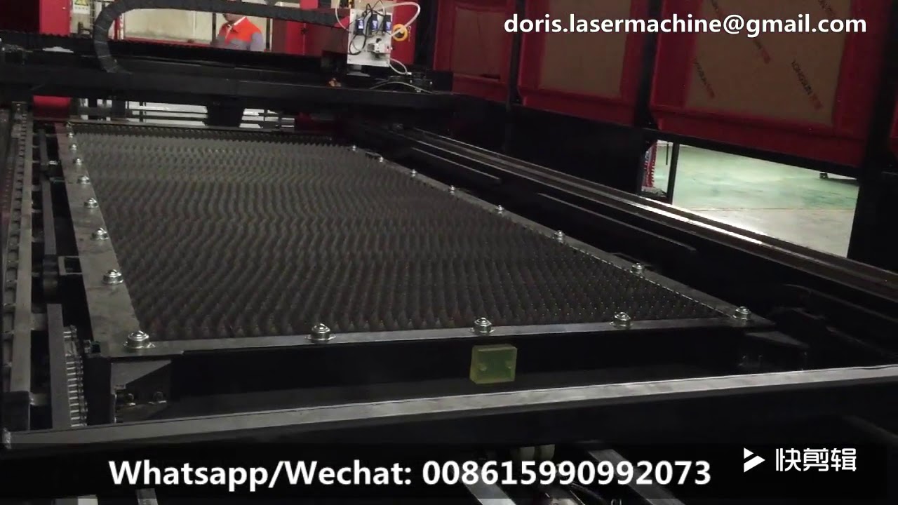 Exchange working table | Fiber laser cutting machine - YouTube