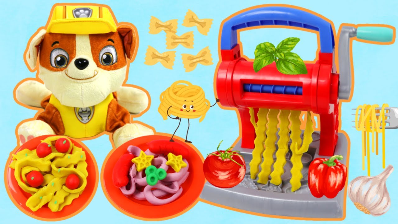 Cooking Play Doh Pasta for Paw Patrol Pups! - YouTube