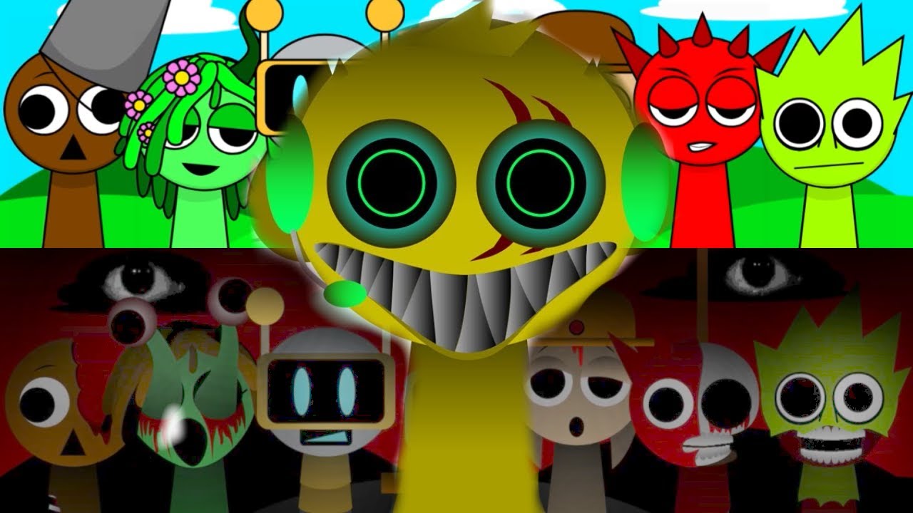 incredibox sprunki in rainbow order. BLOOD WARNING SCARY sprunki with ...