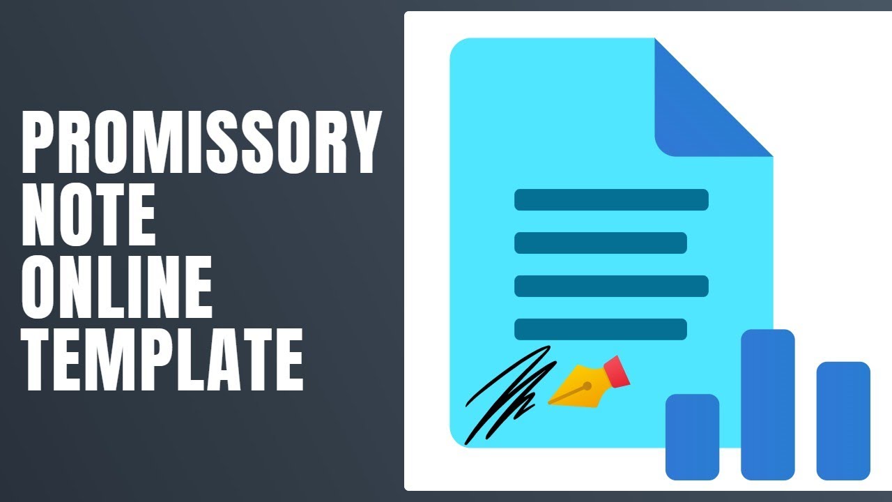 Promissory Note Online Template - How To Fill Promissory Note - YouTube
