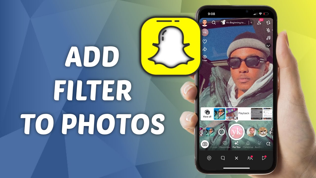 how to Add Snapchat Filters to Pictures Already Taken - YouTube