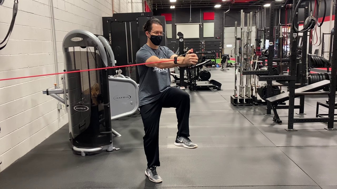Anti-Rotation Press in Single Leg Balance - YouTube