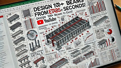 Beam Design Using Excel (ETABS/STAAD Load Data) - YouTube