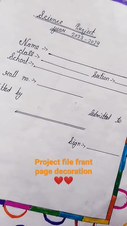 project file frant page decoration 🔥🔥 - YouTube