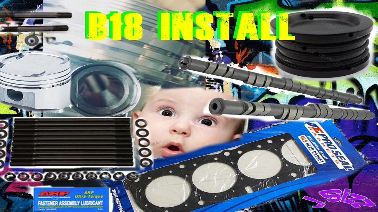 650 hp twin scroll turbo civic build mount b18 vtech to b16 block - YouTube