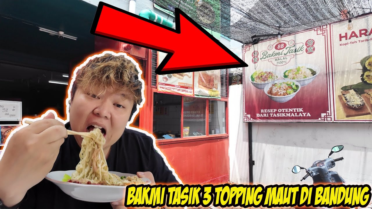 Bakmi Tasik Dengan 3 Topping Termaut Di Bandung - Akiong KulinerVlog # ...
