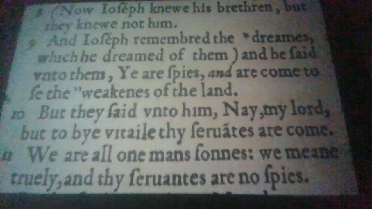 Genesis Chapter 42 Verse 8 9 10 11 YouTube Genesis Chapter 42 Verse 8 9 10 11 YouTube