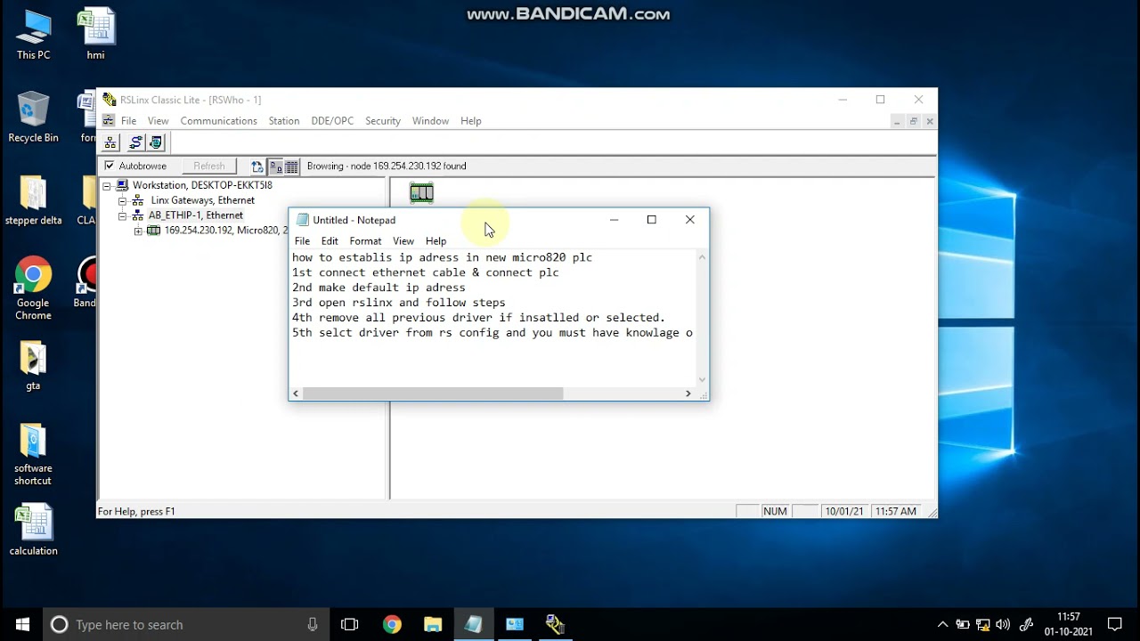 HOW TO Assign Ethernet Addresses Micro800 PLC ALLEN BRADLY PART-1 - YouTube