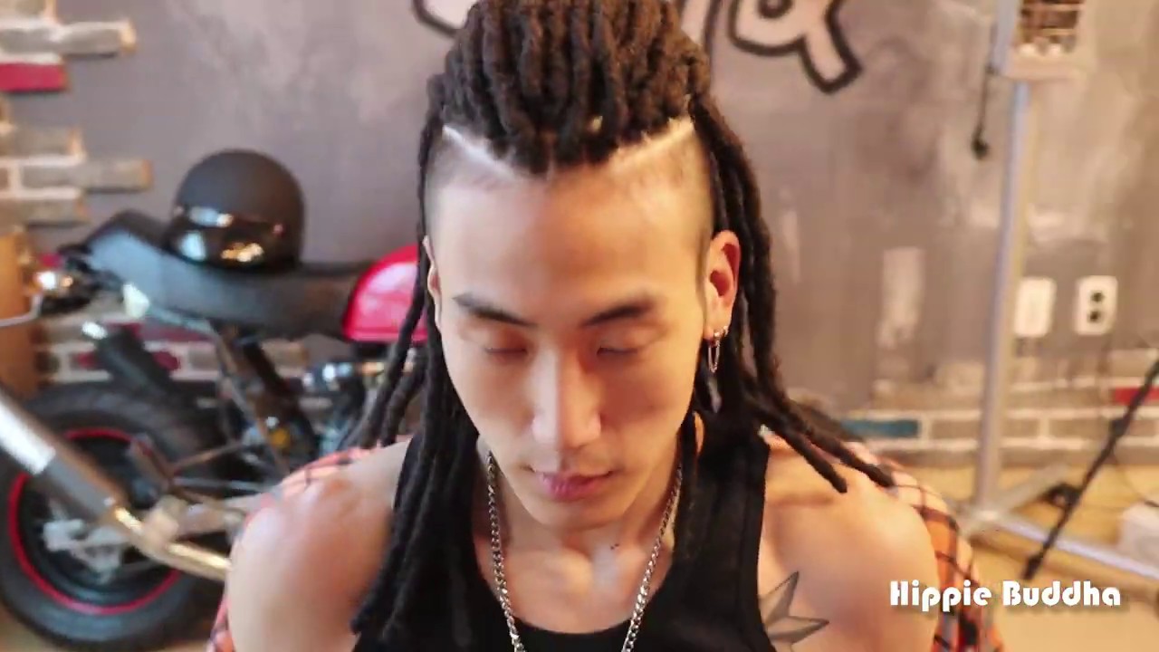 Hippie Buddha hair transformation Dreadlocks, dreads hot model - YouTube