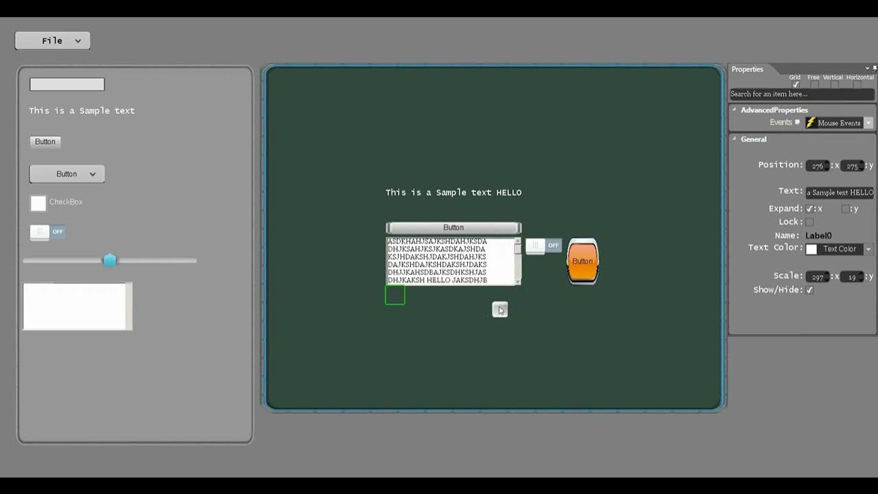 C# Monogame GUI Editor POC - YouTube