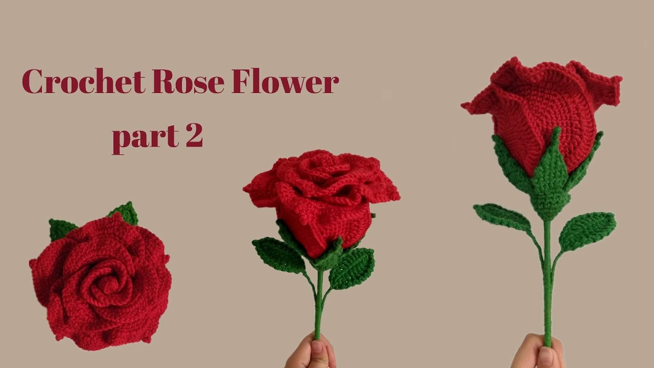 How to crochet Rose Flower || Step-by-step Tutorial | Elegant Rose ...