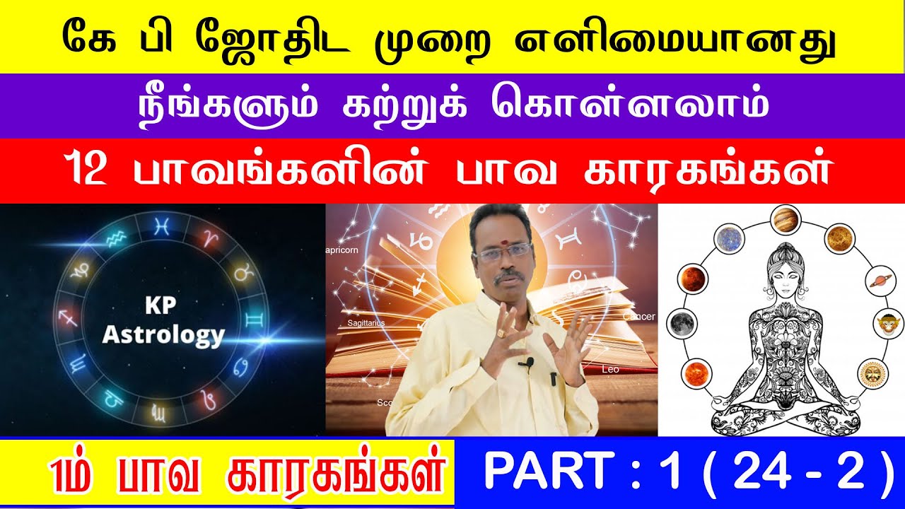 basic kp astrology for beginners 12 பாவங்களின் பாவ காரகங்கள் 1 பாவம் ...