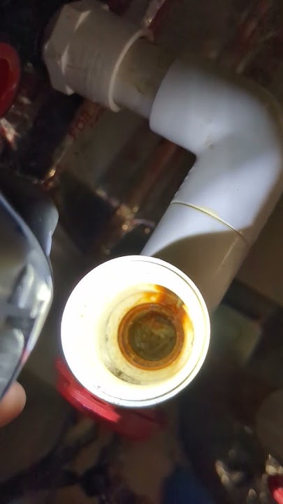 Clogged A/C drain line #cleaning - YouTube