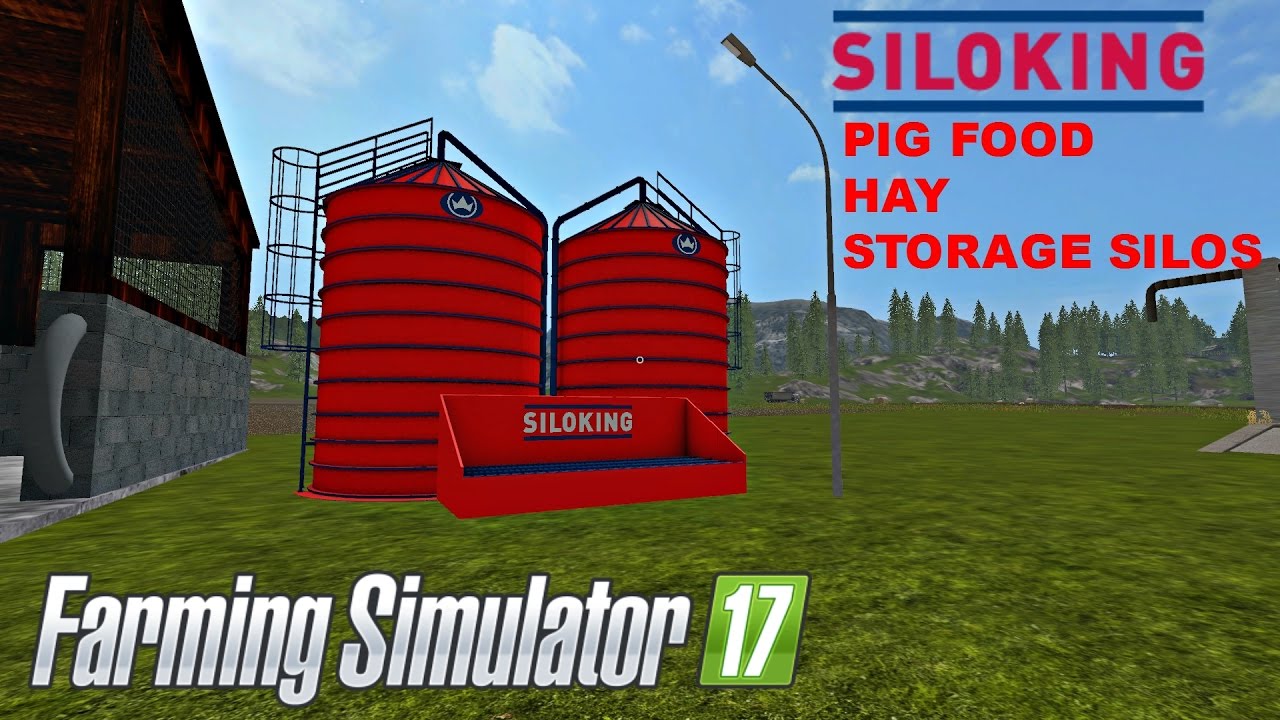FS | 17 | Mods SILOKING Storage Silos For Straw And Pig Feed - YouTube