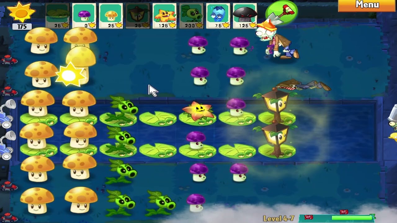 [PVZ 3 Pak] Plants vs Zombies [HD] Walkthrough Part 17 - YouTube