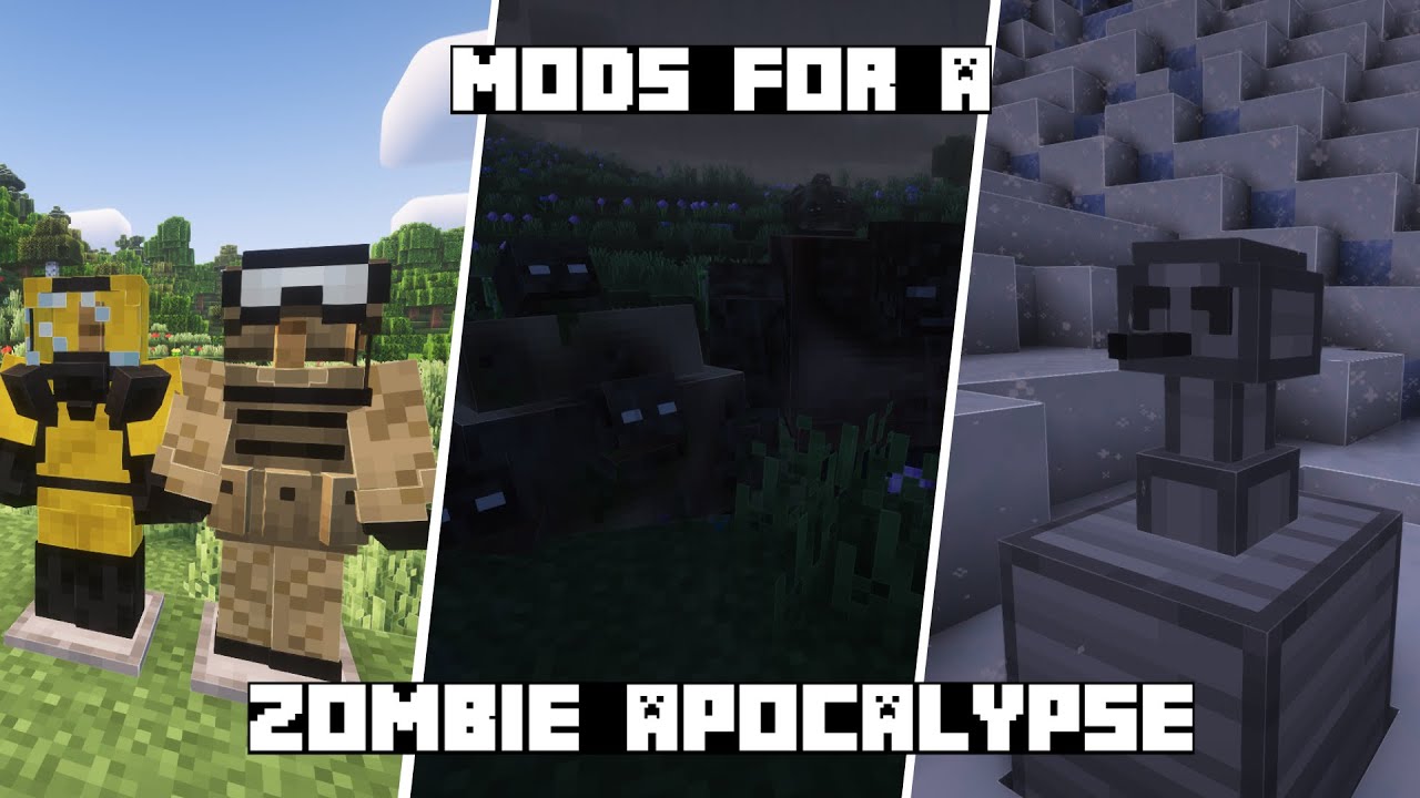 10 Minecraft mods for a zombie apocalypse - YouTube