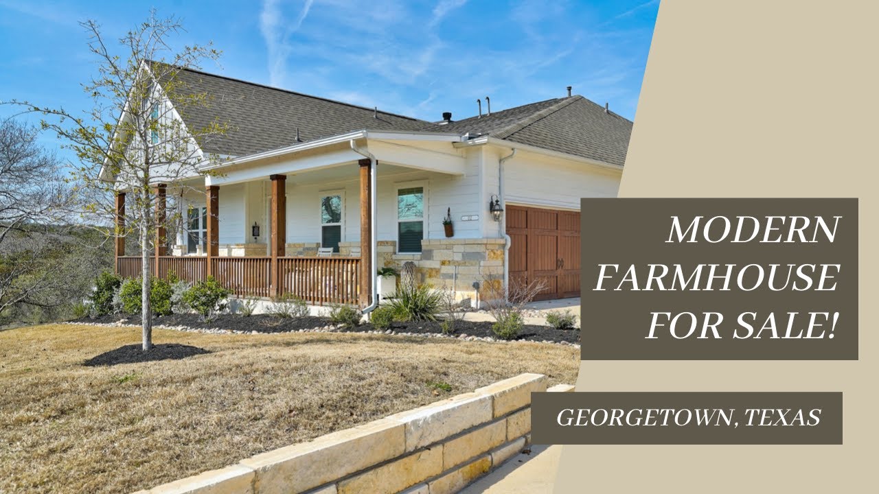 Stunning Modern Farmhouse FOR SALE in Georgetown, TX! - YouTube